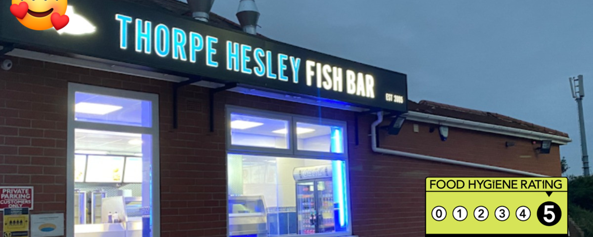 Welcome to Thorpe Hesley Fish Bar